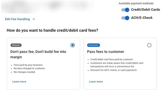 How Can I Handle the JobNimbus Payments Credit Card Fees?